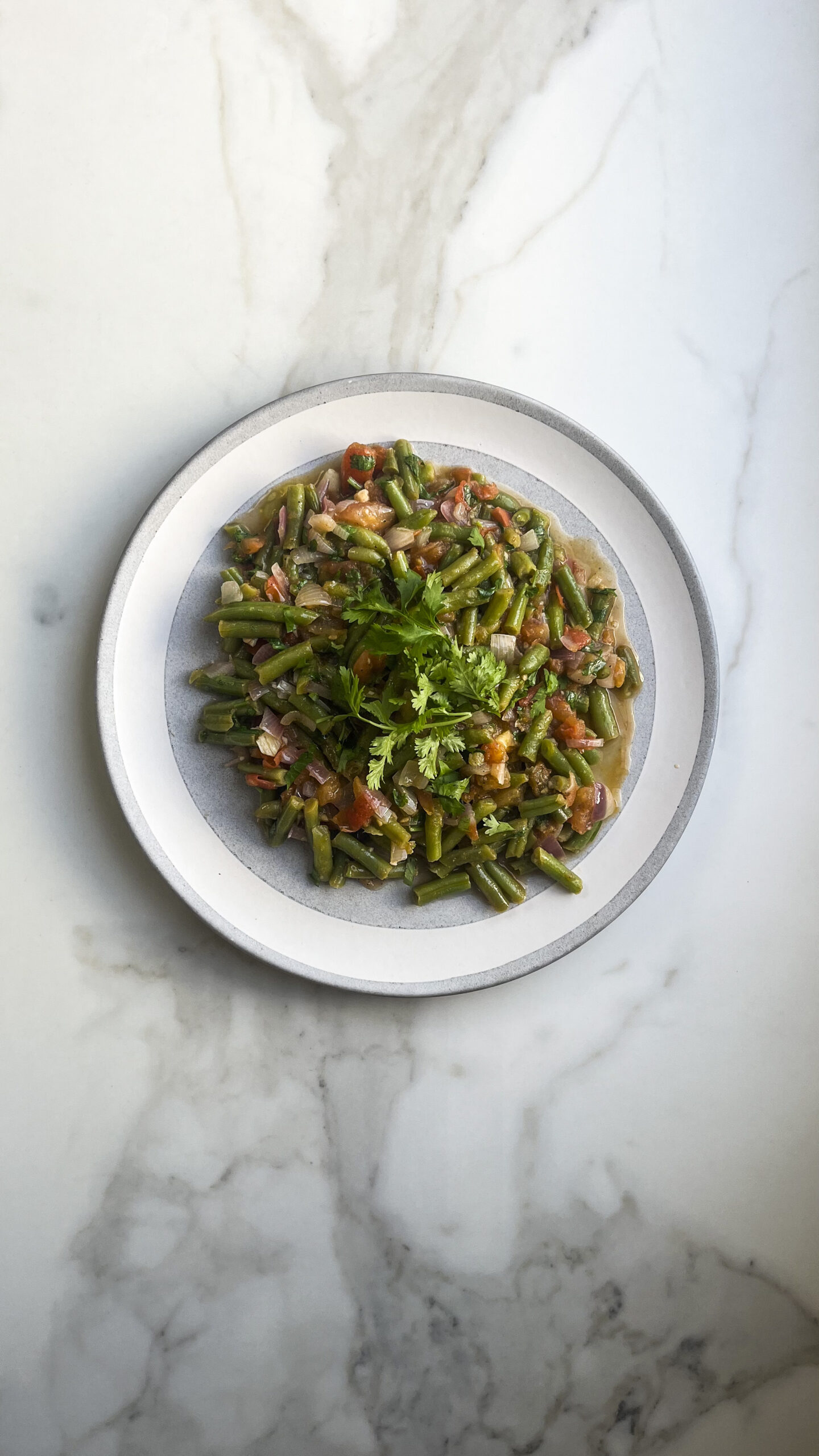 Loobia Bil Zeit (Lebanese Green Beans Braised in Oil) - Cooking with Zahra