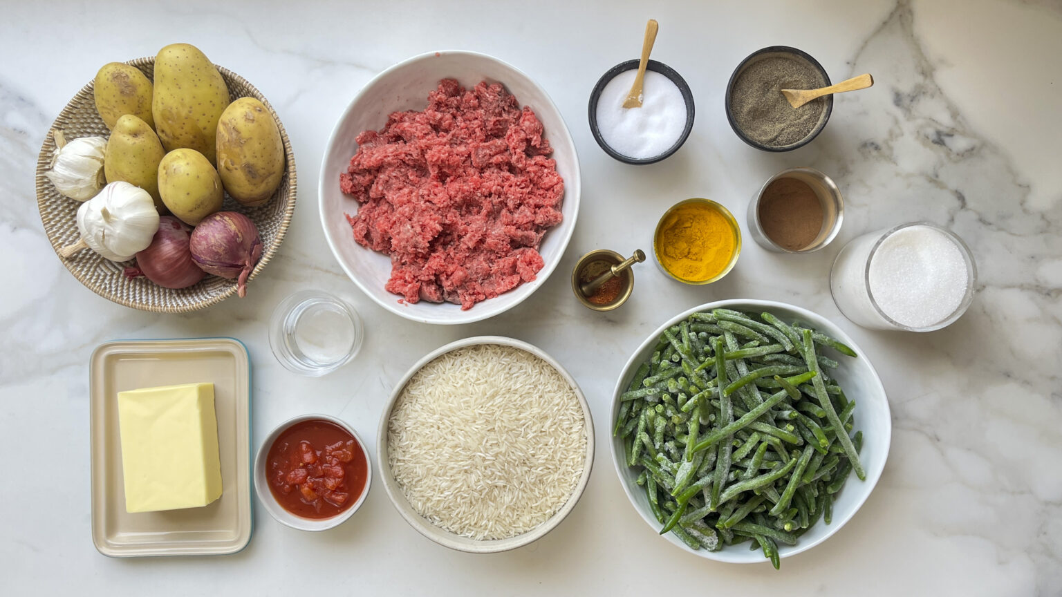 Loobia Polo (Persian Green Bean Rice) - Cooking with Zahra