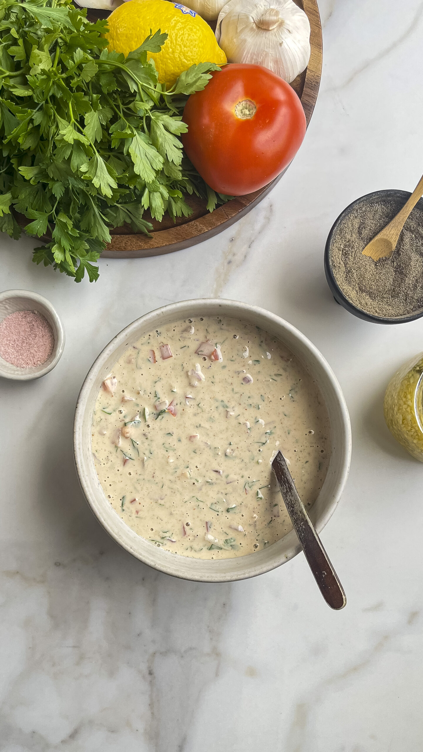 Simple but Delicious Tarator Sauce - Cooking with Zahra