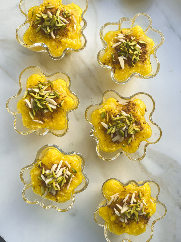 Sholezard (Saffron Rice Pudding) - Cooking with Zahra
