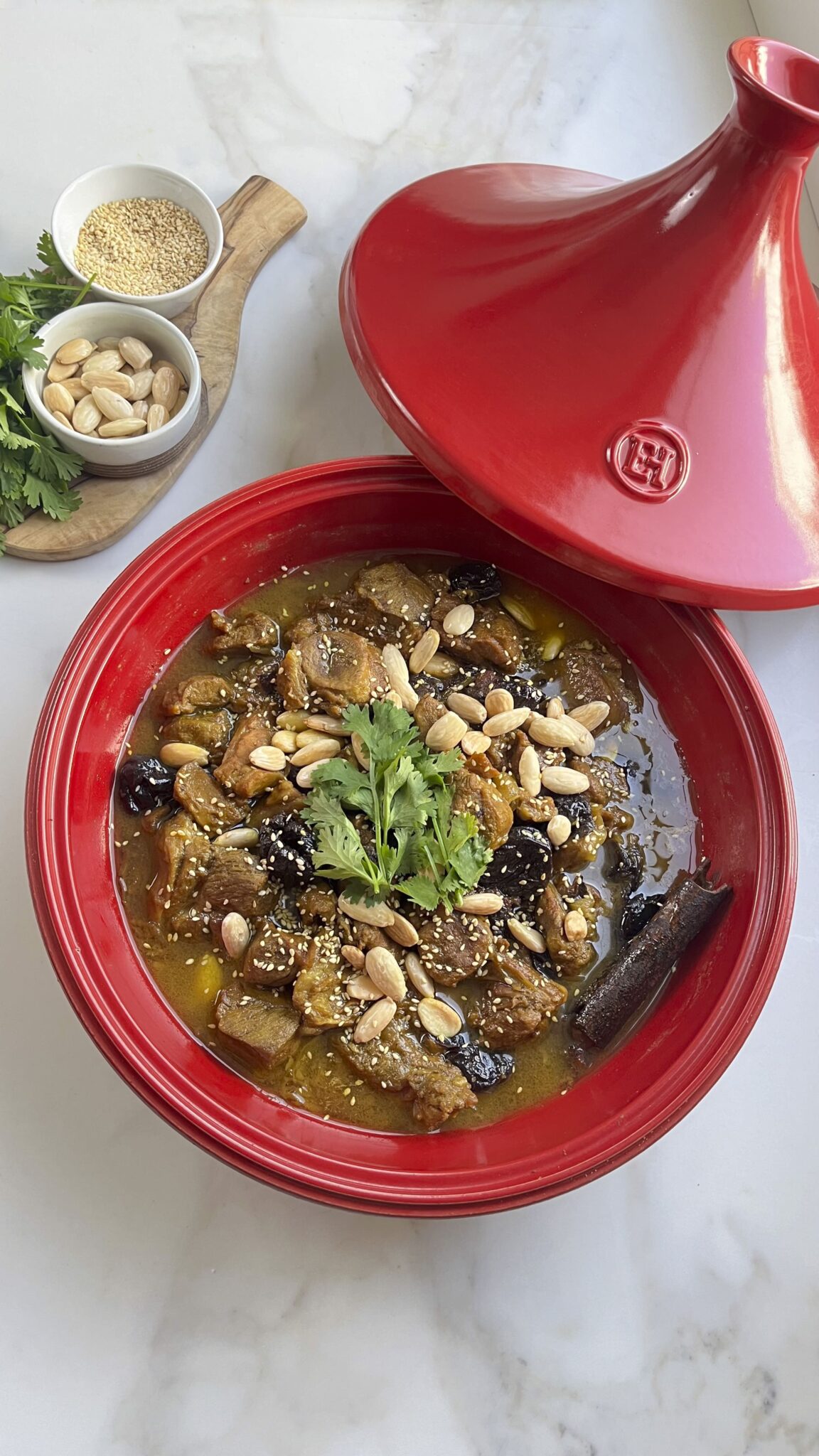 Moroccan Lamb and Prunes Tagine - Cooking with Zahra