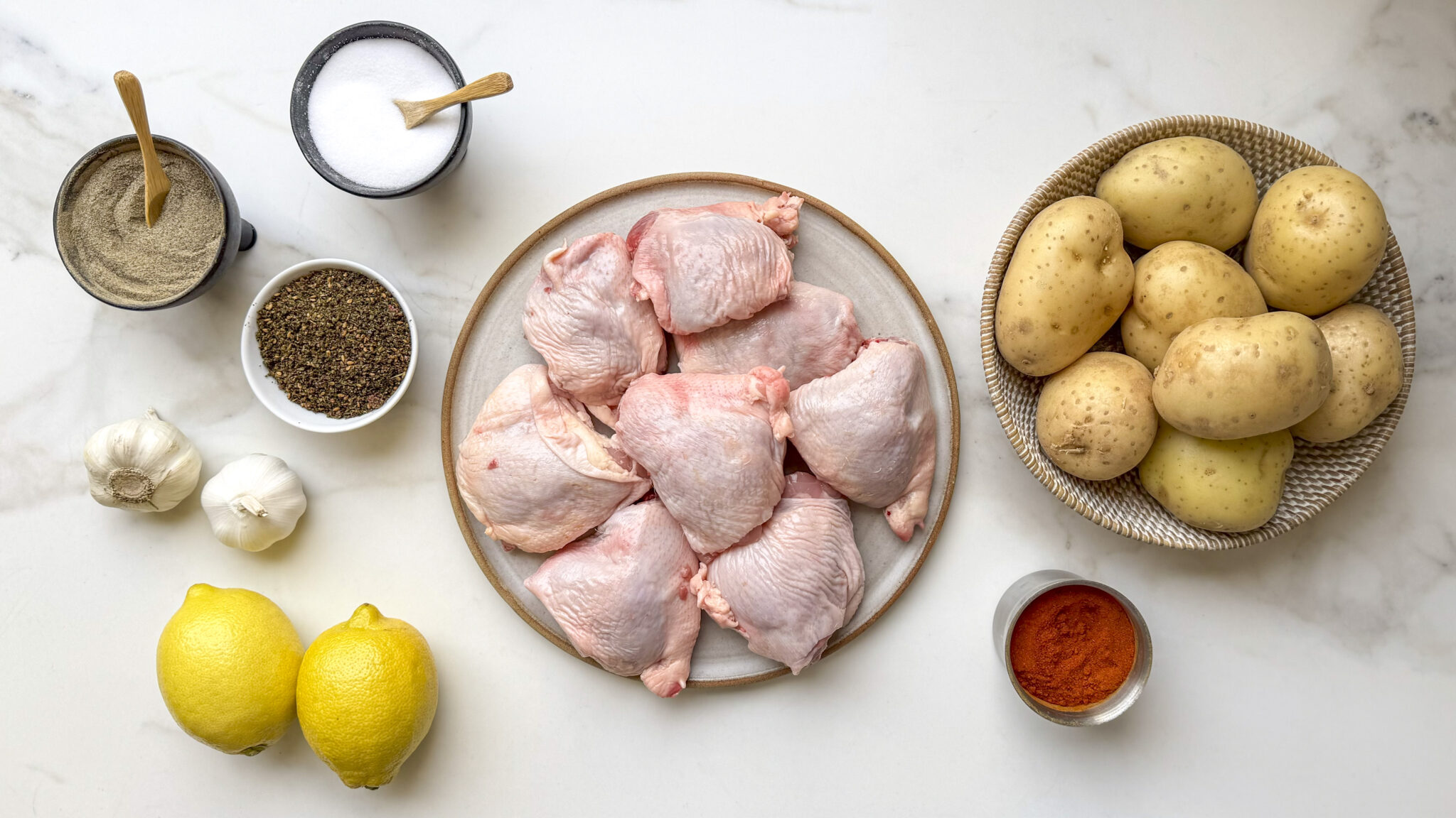 Delectable Zaatar Chicken and Roasted Potatoes - Cooking with Zahra