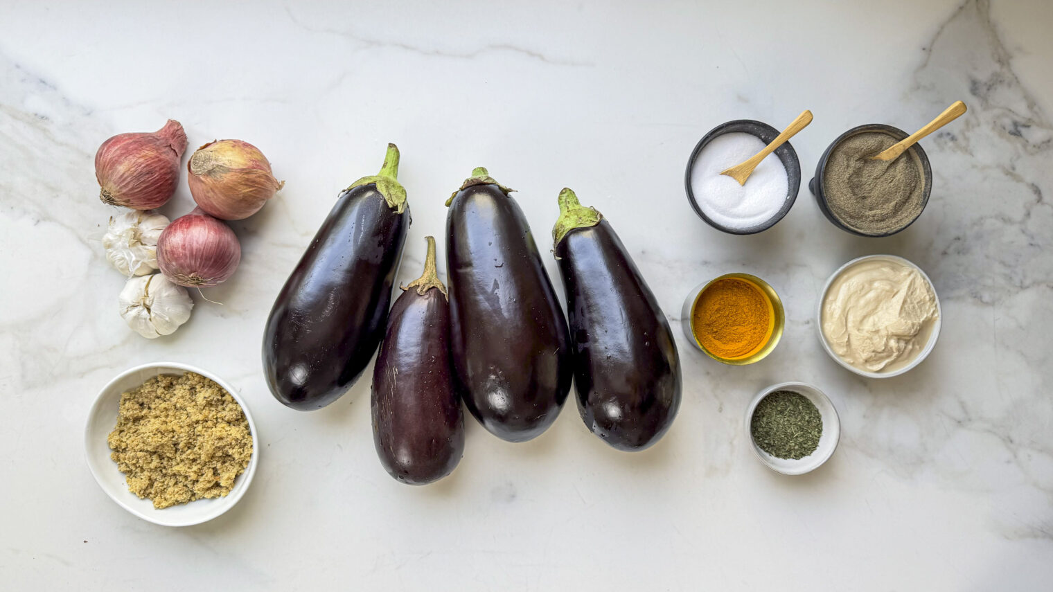 Kashk-e-Bademjan (Roasted Persian Eggplant with Whey Dip) - Cooking ...